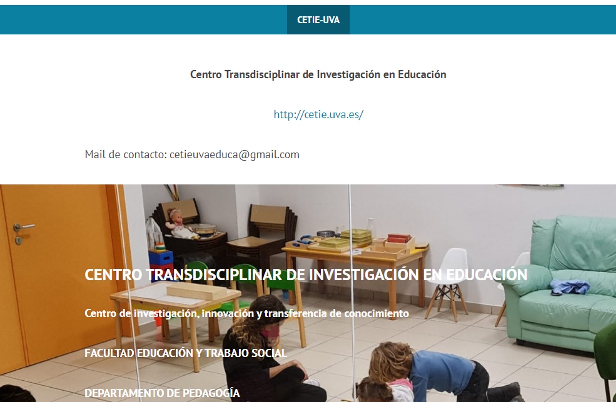 Centro Transdisciplinar de Investigación en Educación [CETIE-UVa ...